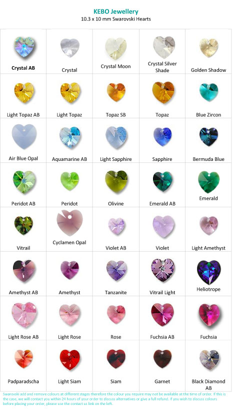 |VERIFIED| Swarovski Crystal Colour Chart Download